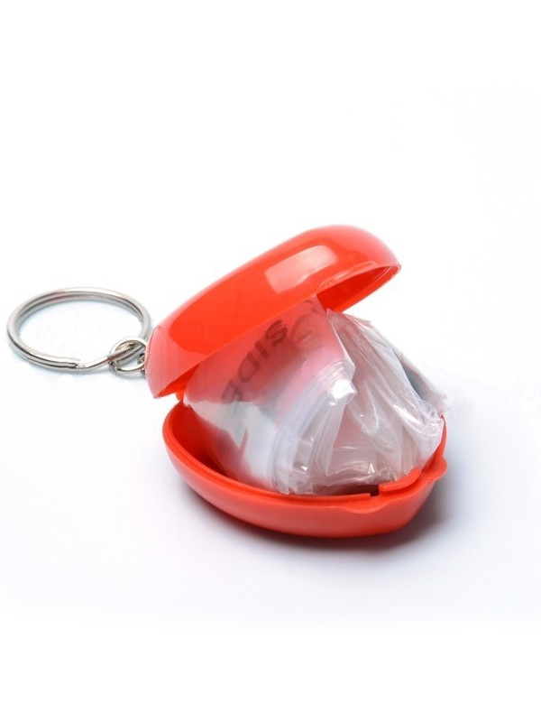 CPR Mask Key Ring Heart | NursesDNA